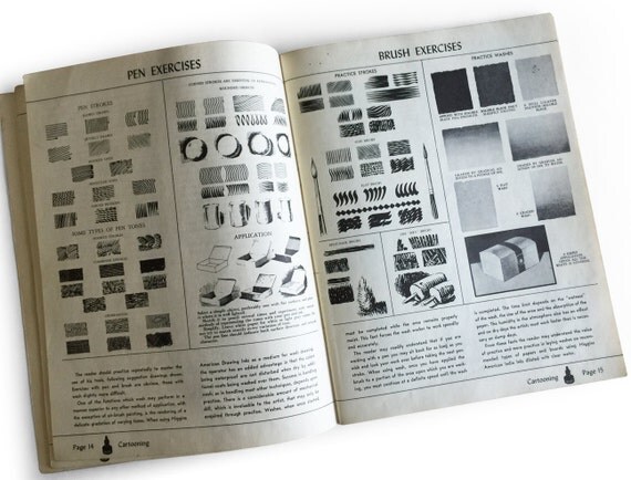 1944 The All American Art Of Cartooning Book Illustrated