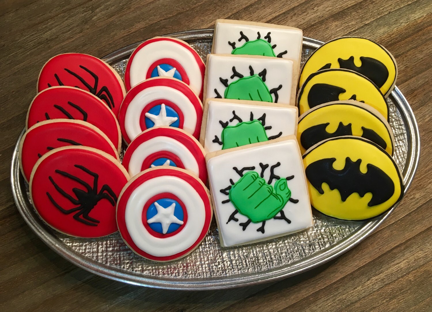 SuperHero Cookies Custom Sugar Cookies Kids Birthday Party