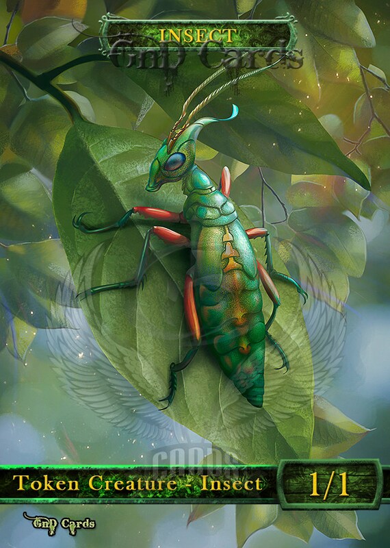 3x Insect 3 Custom Altered Tokens MTG Shadows over Innistrad