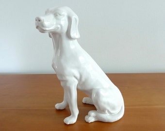 Ceramic dog figurine | Etsy