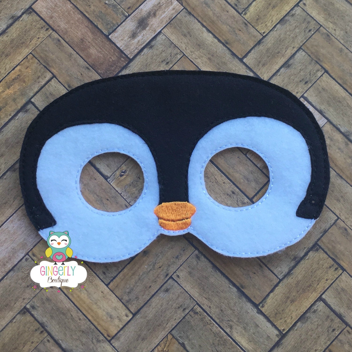 Penguin Mask Kids Dress Up Mask Penguin Costume Mask Wool