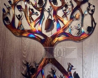 Metal Wall Art Eternity Tree of Life by HumdingerDesignsEtsy