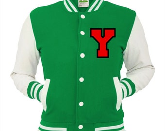Green varsity jacket | Etsy