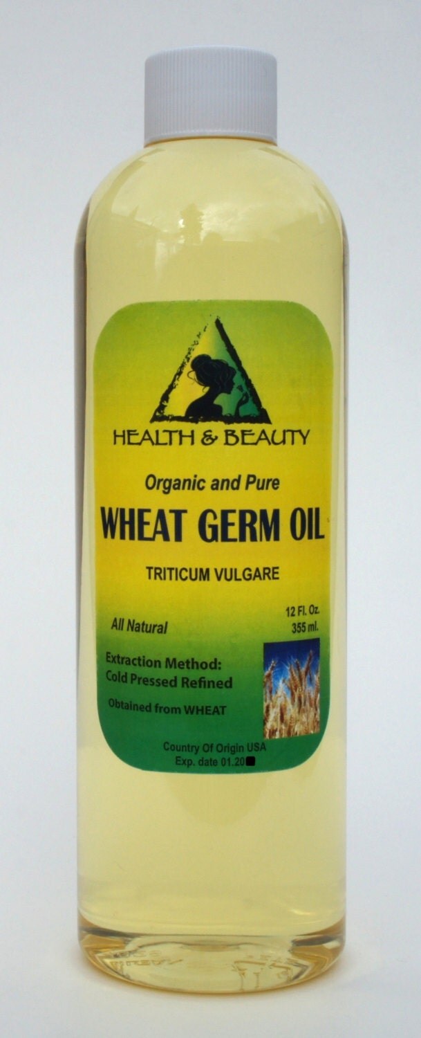 12 oz WHEAT GERM Oil REFINED Organic Carrier Cold by HBOilsCenter
