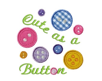 Button embroidery | Etsy