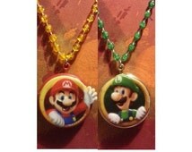 Unique mario necklace related items | Etsy