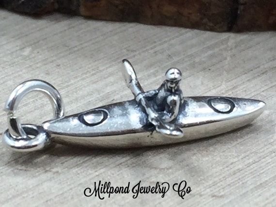 Kayak Charm Kayaker Charm Boat Charm Fisherman Charm