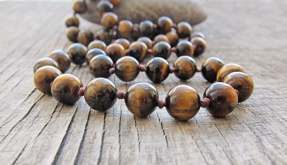 Tiger eye necklace Man necklace Male necklace Necklace for men