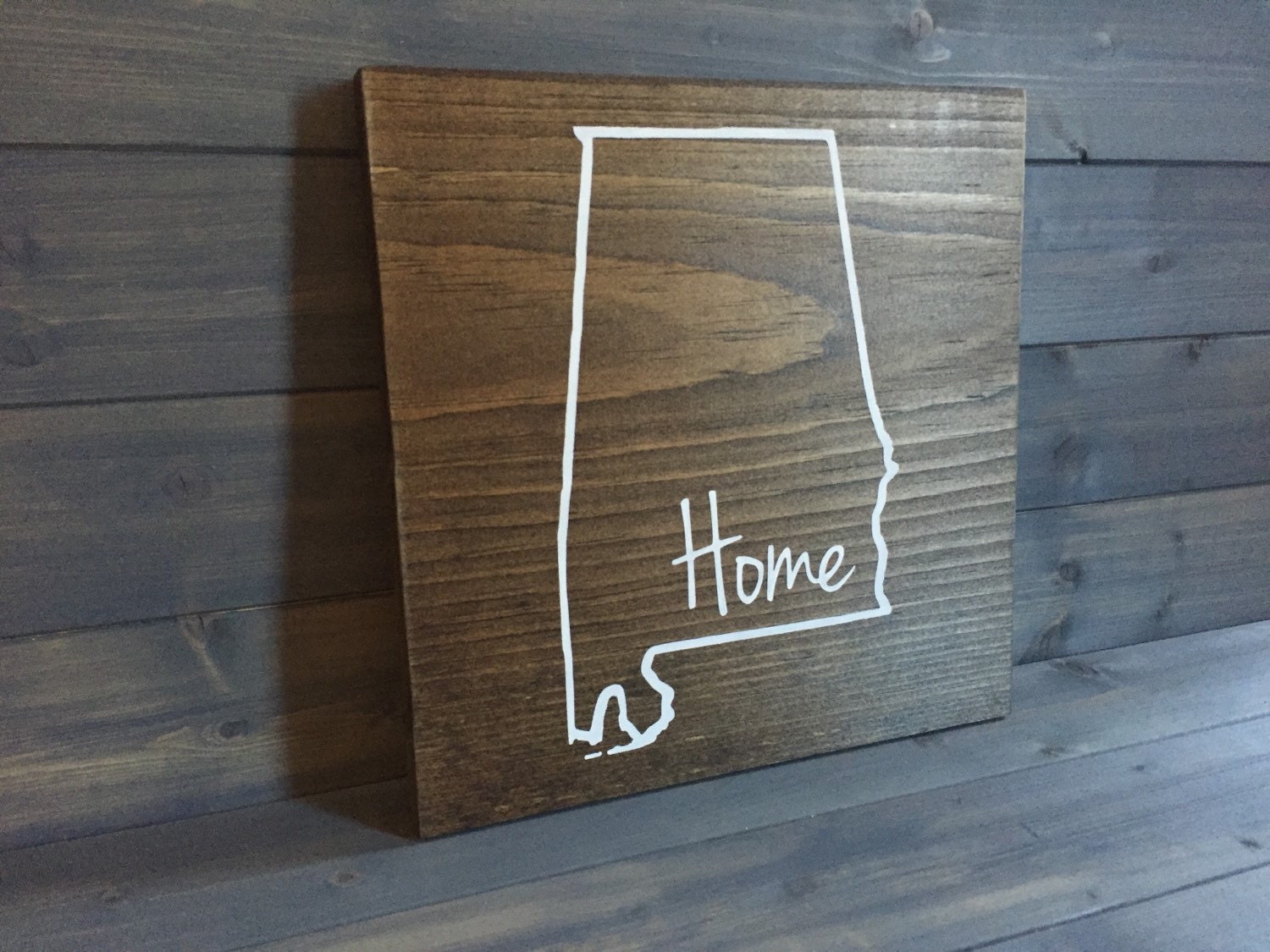 Pick Colors Alabama Wood Sign Alabama Sign by RusticStrokes