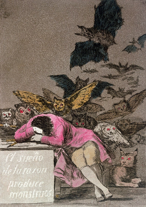 Francisco de Goya: The Sleep of Reason Produces Monsters. Fine