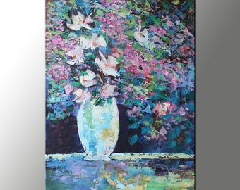 Lilac abstract art | Etsy