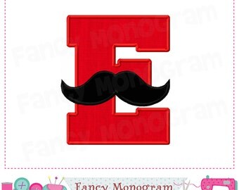 Mustache alphabet | Etsy