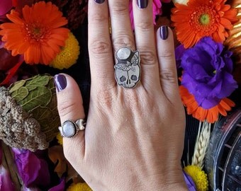 Unique moth ring related items | Etsy