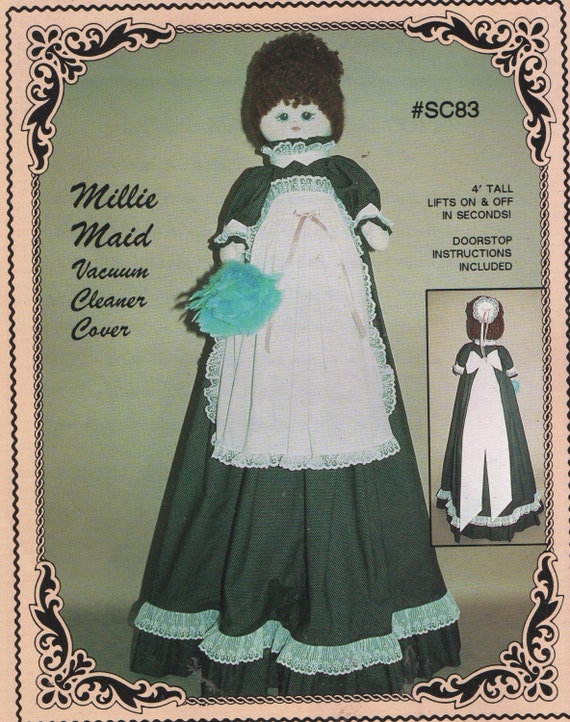 Maid Vacuum Cleaner Cover Sewing Pattern Includes Doorstop
