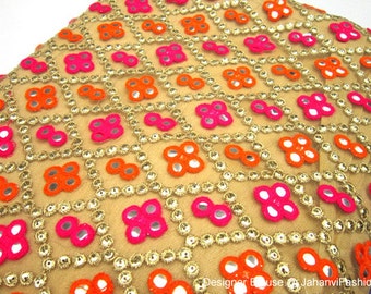 Mirror work fabric | Etsy