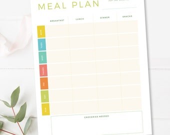 Meal planner | Etsy