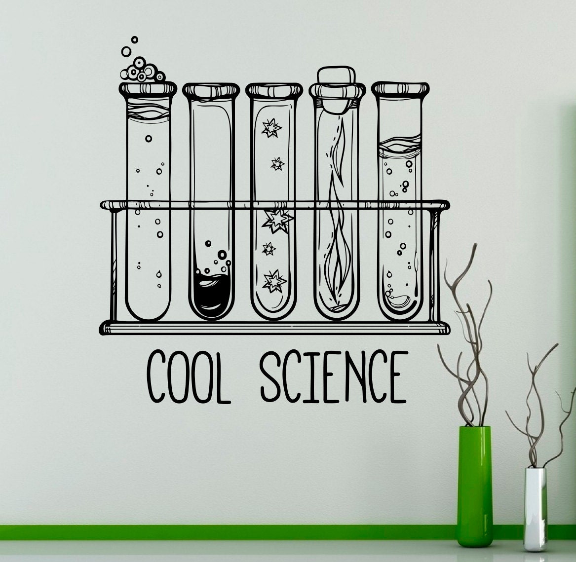 Vintage Laboratory Wall Decal Vinyl Sticker Chemistry