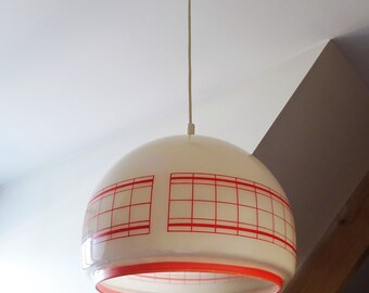 Unique red glass lamp shade related items | Etsy