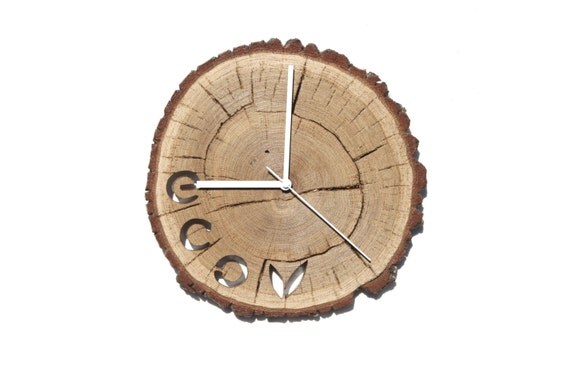 Eco clock Wooden clock Natural style organic eco clock