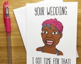 Unique funny wedding card related items | Etsy