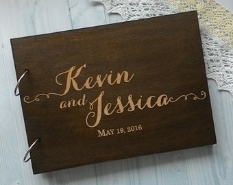 Unique rustic guest book related items | Etsy