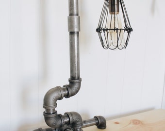 Iron pipe lamp | Etsy