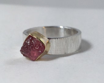 Raw ruby ring | Etsy