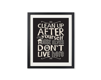 House elf poster | Etsy