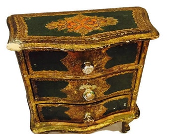 Mid Century Tissue Box Italian Florentine Gold Gilt by studio180