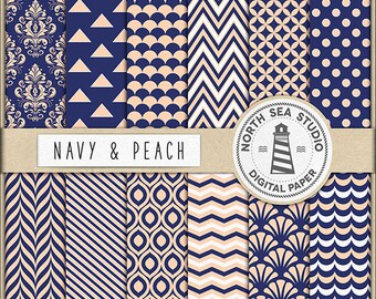 Navy paper | Etsy