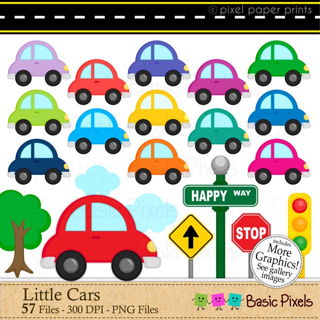 Car Clipart Digital Clip Art Cars Personal and by basicpixels
