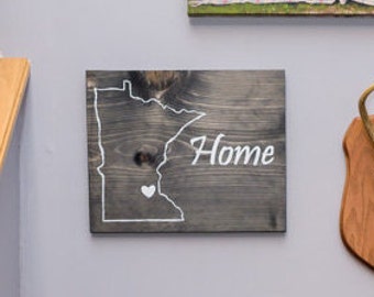 Minnesota outline | Etsy