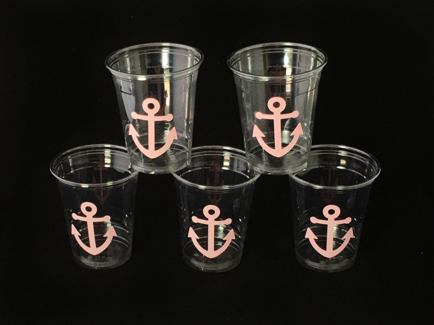 Nautical Party Cups Nautical Wedding Anchor Cups by SteshaParty