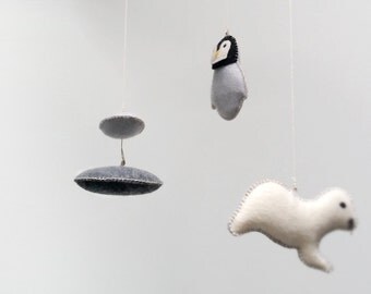 Penguin baby mobile | Etsy