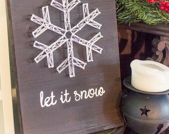 Snowflake string art | Etsy