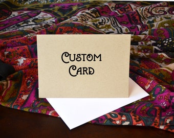 Custom card | Etsy