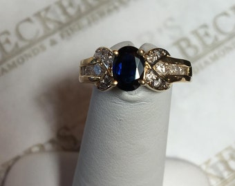 Sapphire blue ribbon | Etsy