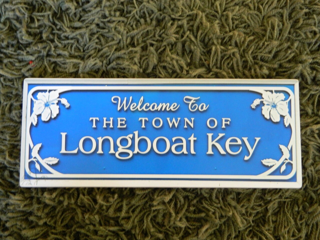 Welcome to Longboat Key Sign Photo on Wood