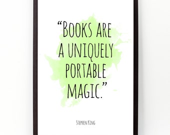 Reading quote print | Etsy