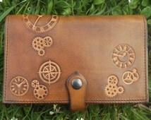 Unique steampunk wallet related items | Etsy