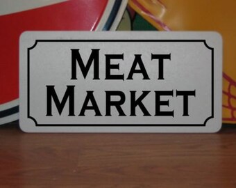 Meat market sign | Etsy