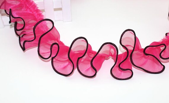 Chiffon Edge Pleated ruffle Ruffle Trim Fabric Tulle edge