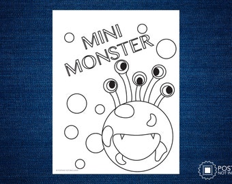 Printable Monster Coloring Pages