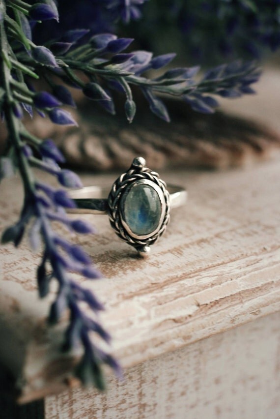 Gothic Moonstone Rings