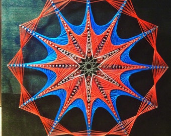 Items similar to Large Five Pointed Star Plastic Canvas Ornament on Etsy