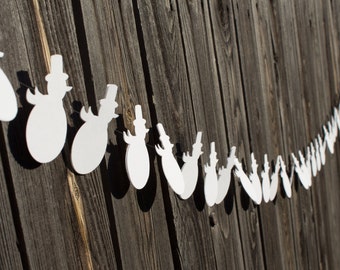 Snowman garland | Etsy