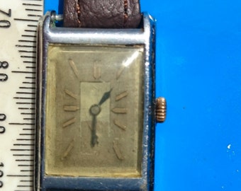 Items similar to Cartier Vermeil Silver Tank Watch from the 1970's ...