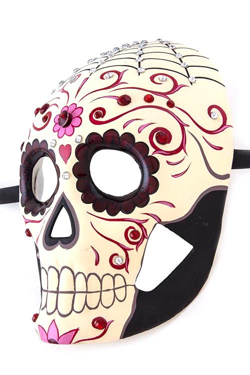 Day of the Dead Mask full skull mask sugar skull Skull