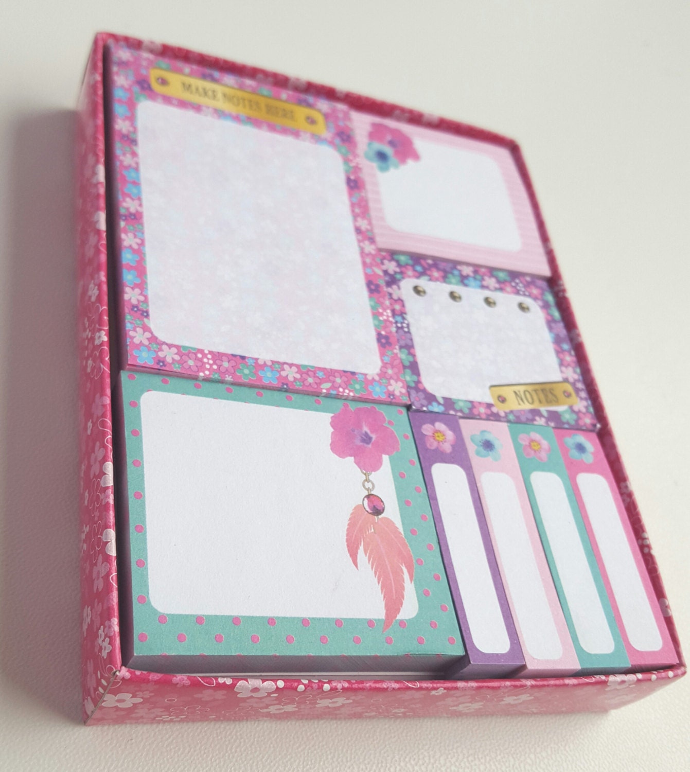 Sticky notes in a box sticky notes stickynotes by PaperandRainbows