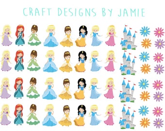 Princess stickers | Etsy